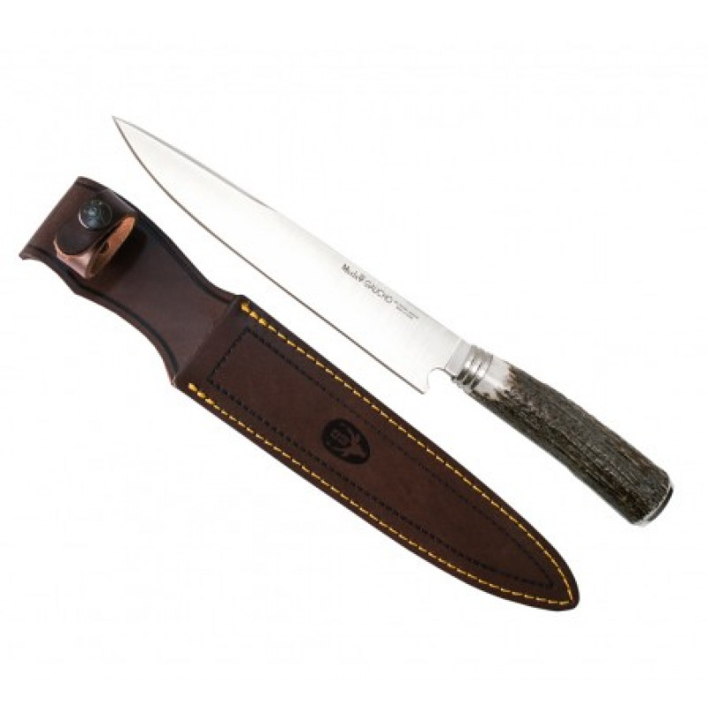 Faca Muela Gaucho 20A - Cabo chifre de cervo